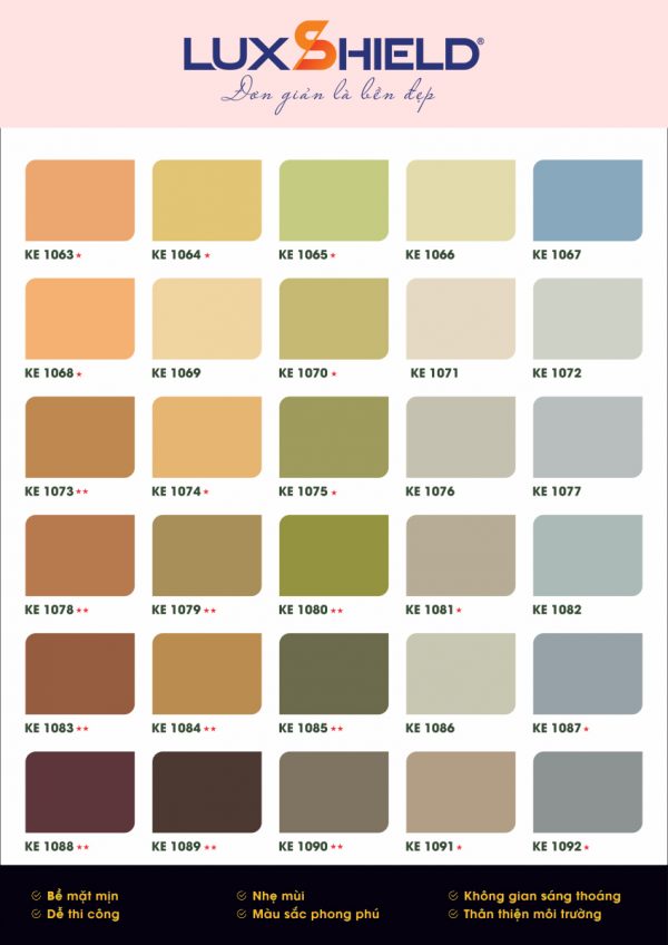 Bảng Màu - Luxshield Paint