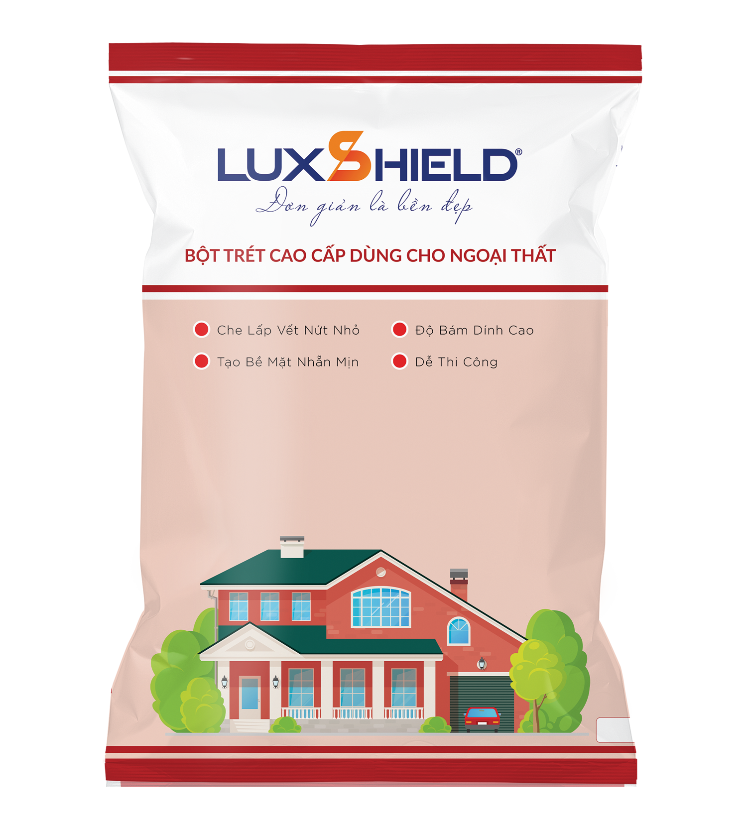 Bột bả cao cấp dùng cho ngoại thất - Luxshield Paint